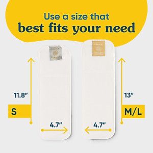 Charlie Banana Baby Super Absorbent Hemp Reusable and Washable Diaper Insert, One Size, 3-Pack, Small