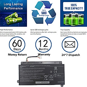 PA5208U-1BRS Battery for Toshiba Chromebook CB35-B3330 CB35-B3340 CB35-C3300 CB35-C3350 Satellite P55W P55W-C5200X P55W-C5314 P55W-C5316 P55W-C5204 P55W-C5208 E45W-C4200X L55W-C5278D L55W-C5259-1