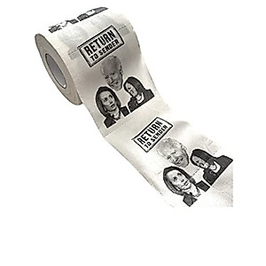 Pesky Patriot Anti-Democrat Party 2-Pack Toilet Paper Roll | Hilarious Facial Expression Anti Joe Biden, Kamala Harris, & Nancy Pelosi Roll | Funny Political Gift for Republicans or Democrats
