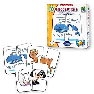 The Learning Journey: My First Match It - Head and Tails - 15 Piece Self-Correcting Animal Matching Puzzles - Learning Toys for Toddlers 1-3 - Award Winning Toys
