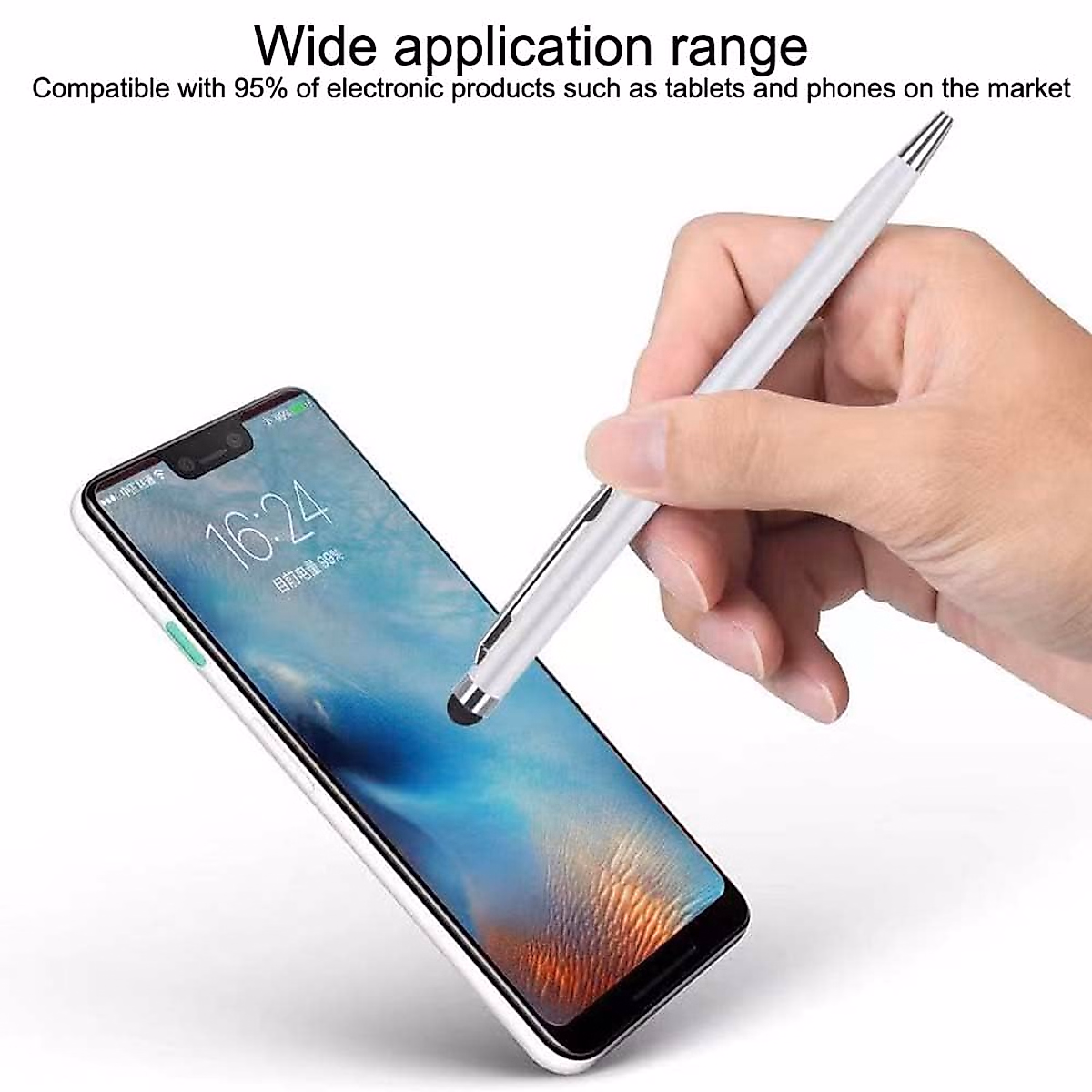 Capacitive Stylus Pens for Touch Screens-2 in 1 Stylists Pens，Universal Touch Screens Stylus Pen for iPad iPhone Tablets Samsung Galaxy All Universal Touch Screen Devices(3 Pack)