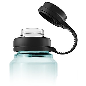 ALIENSX Chug Lid for Wide Mouth Water Bottles, Replacement Tether Cap for Wide Mouth Hydro Flask Rambler 12/16/18/32/40/64 oz and Yeti Yonder 20/25/34/50 oz, Spout Top with Flexible Handle
