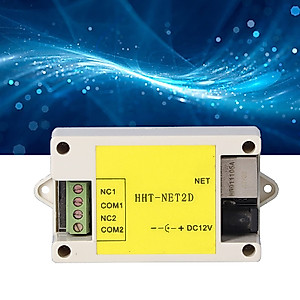 IP Network Relay Module Upgraded 2 Channel Internet Watchdog Remote Control Modules Network Controller HHT-NET2D DC12V -40 to +85 Degrees