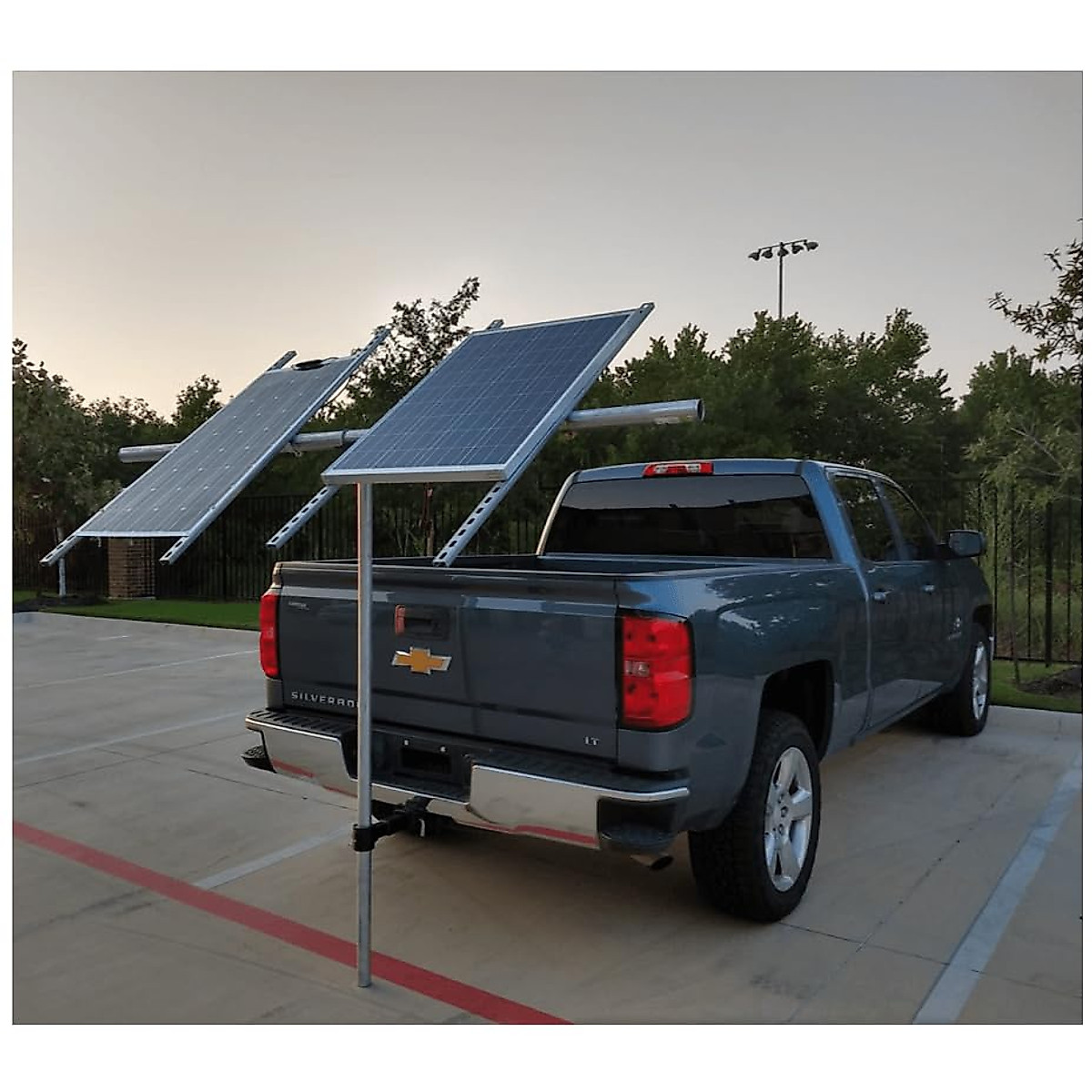 Wind Turbine Solar Panel Mount RV/Truck/Trailer Tow Hitch Portable (Fits 2" [ 2.375" ] Pipe)