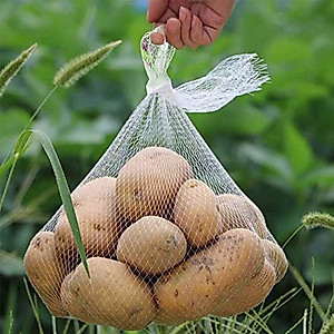 100Pcs Reusable Produce Bags, Shellvcase Onion Fruits Mesh Produce Bags and Seafood Boil Bags, 24’’ Net Storage Bags for Grocery Shopping Storage of Fruit Vegetable Seafood Toy & Garden Produce