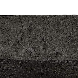 Christopher Knight Home Morganton 3 Seater Sofa, Dark Charcoal + Dark Brown