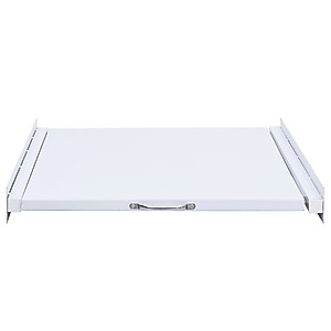 SKM Double Washing and Drying Machine Pedestal with Drawers White-7043