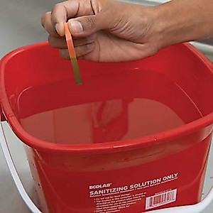 Steramine Quat Test Strips for Food Service, 30 x QT-10, Test Strips to Measure 0-400 ppm, for Testing Sanitizing Solutions Made with Steramine Quaternary Tablets, Hydrion QT-10E, 2 x Envelopes