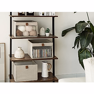 StorageWorks 3-Pack Closet Storage Bins with 2-Pack Decorative Storage Boxes