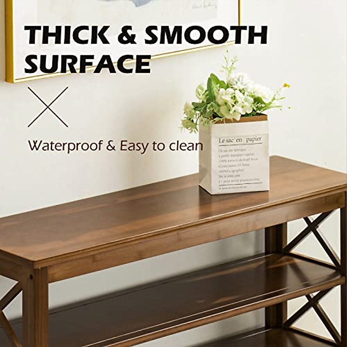 Bamworld Shoe Rack 5 Tier Wooden Storage Benches Rustic Solid Wood Free Standing Shoe Shelf for Entryway Hallway (R-Brown,39.4")