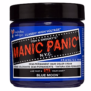 MANIC PANIC Pillarbox Red Hair Dye - Classic High Voltage - Semi Permanent Bright Fire Engine Red Hair Color - Vegan, PPD & Ammonia-free (4oz)