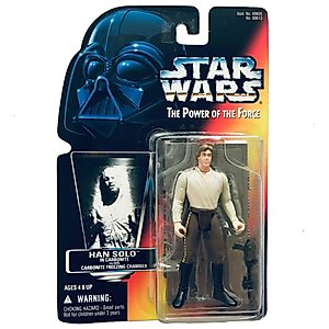 Star Wars, Power of the Force Red Card, Han Solo in Carbonite Action Figure, 3.75 Inches