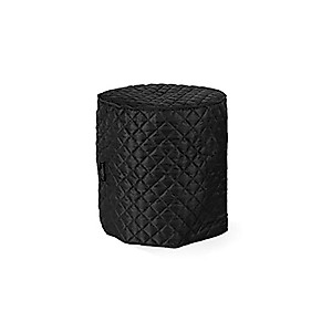 Covermates Keepsakes - Round Appliance Cover - Dust Protection - Stain Resistant - Washable - Appliance Cover-Black