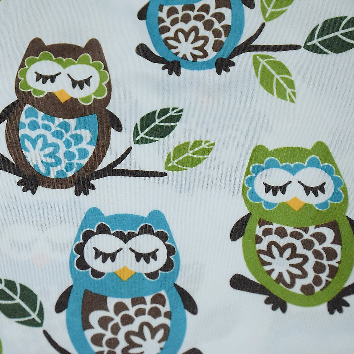 Wet Dry Bag Splice Cloth Diaper Wet Bags Waterproof Double Infant Stroller Travel Small Size Zipper Snap Handing for Swimwear Bathing Suit Baby Kids Reusable (Giraffe and Owls)