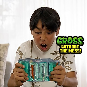 GooToobz Squigglers - Squishy Sensory Tubes Filled with Colorful Goo, Glitter and Beads, Non-Toxic, No-Mess, Squeezable Fidget, Stress and Anxiety Relief, Triple Sensory Experience! (Snakes)