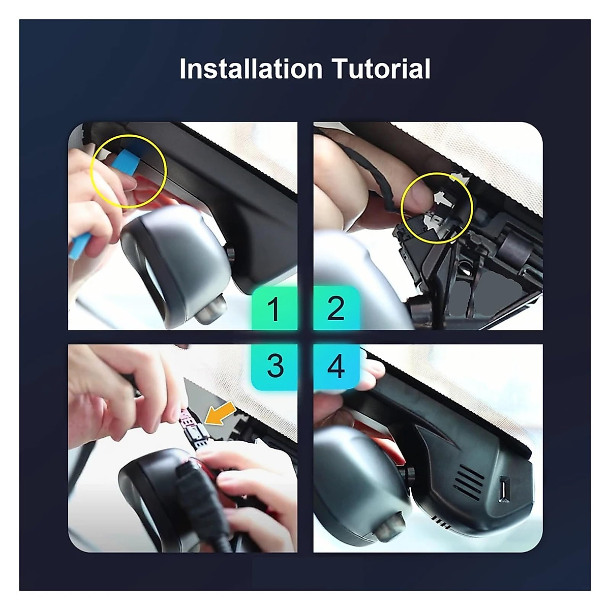 Fitcamx 4K 2160P Integrated OEM Style Car DVR WiFi APP Control Dash Cam Compatible with BMW X4 G02 2019 to 2023,Compatible with BMW F26 2015 to 2018, (Color : HD2-3608(G02), Size : 4K Dual Cam 128GB