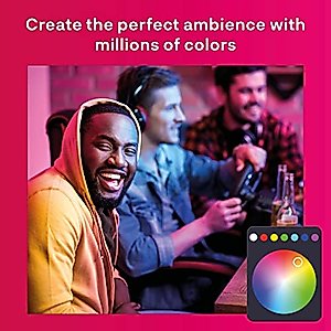 innr Color Smart Bulb A19, Works with Philips Hue, Alexa, Hey Google, SmartThings (Hub Required), Zigbee, Lights, Dimmable RGBW LED Light Bulbs A19 with E26 Base, 60W Equivalent, 2-Pack, AE 280 C-2