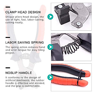 Swpeet 3Pcs Glass Cutting Tools Kit, Including Pro-Grade Tile Glass Cutting Pliers and 3mm-18mm Glass Cutter Handle Pencil Style Oil Feed Carbide Tip Glass Cutter Cutting Tools for Mosaic, Tiles