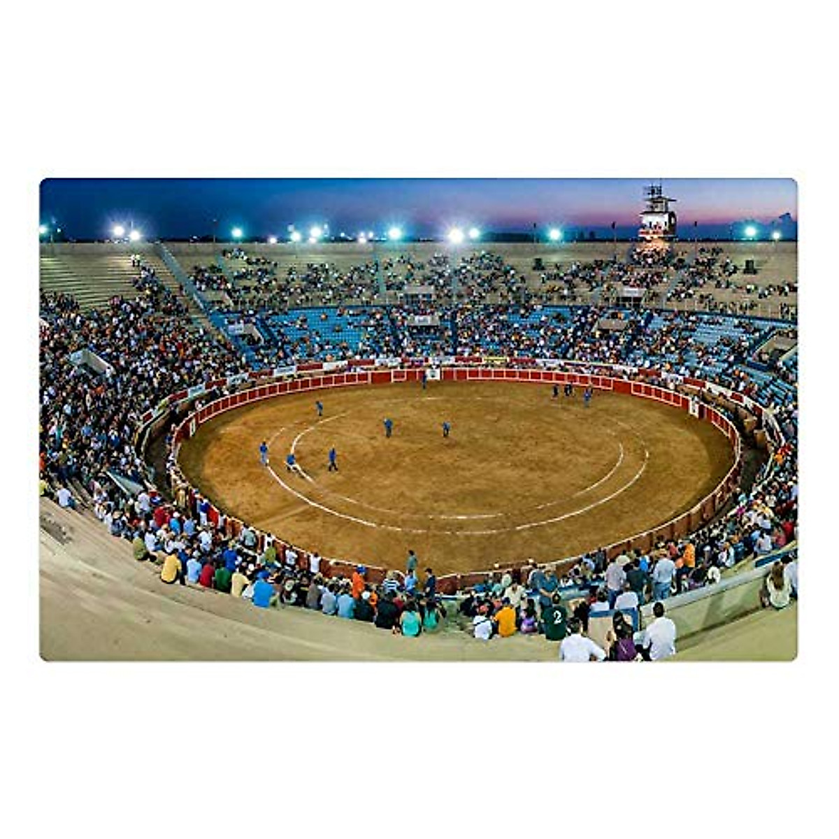 LESGAULEST Doormat Floor Rug/Mat (23.6 x 15.7 inch) - Bull Ring Plaza De Toros Panorama Maracaibo