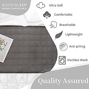 HenCaier Bay Window Mat Non-Slip 20x60 Indoor Bay Window Décor Cushion Pads Living Room Bedroom Area Rug Floor Seat Slipcovers Bench Furniture Protector Grey