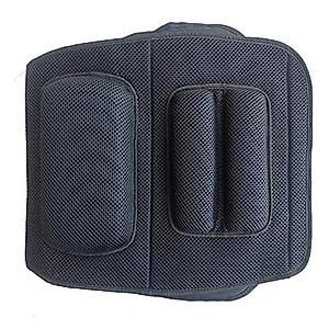 FOMI Premium Gel Cushion and Firm Back Support | Seat Cushion Pad and Upper Lower Thoracic and Lumbar Pillow for Car, Office Chair | Pressure Sore, Coccyx Pain Relief | Promotes Healthy Posture