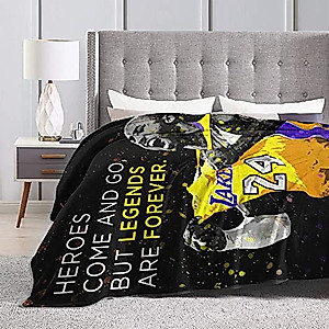 wanjun Blanket Ultra-Soft Flannel Blanket,Lightweight,Bed Throws All Seasons Warm Throw Blanket,Sofa,Room,Basketball Fans Gift. (50 inches x40 inches ), A1