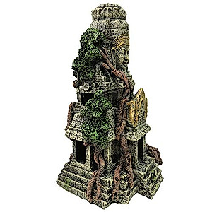 SLOCME Aquarium Angkor Wat Buddha Statue Temple Decorations - Fish Tank Zen Ornament Buddha Decor Bring Good Luck