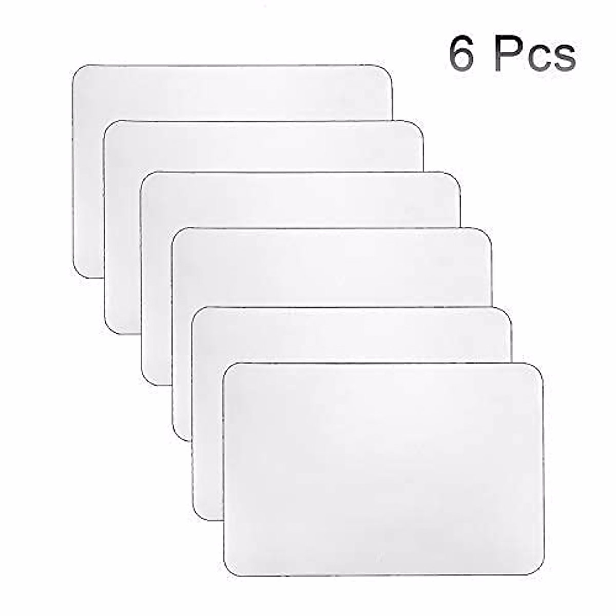 YoleShy 6 Pcs Plastic Placemats, Heat Resistant Washable Table Mats for Dining, Kitchen (17'' x 11'')