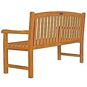 Seven Seas Teak Acapulco Teak Outdoor Patio Bench, 5 Foot Made from Solid Teak Wood