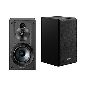 Sony SSCS8 2-Way 3-Driver Center Channel Speaker with Bookshelf Speaker System and Subwoofer Bundle (3 Items)