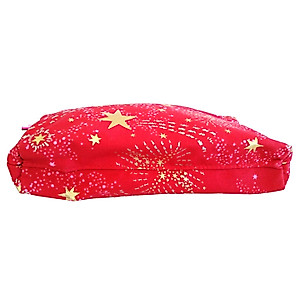 Designer Cosmetics Makeup Travel Bag (Zodiac/Horoscope Red Shooting Stars)