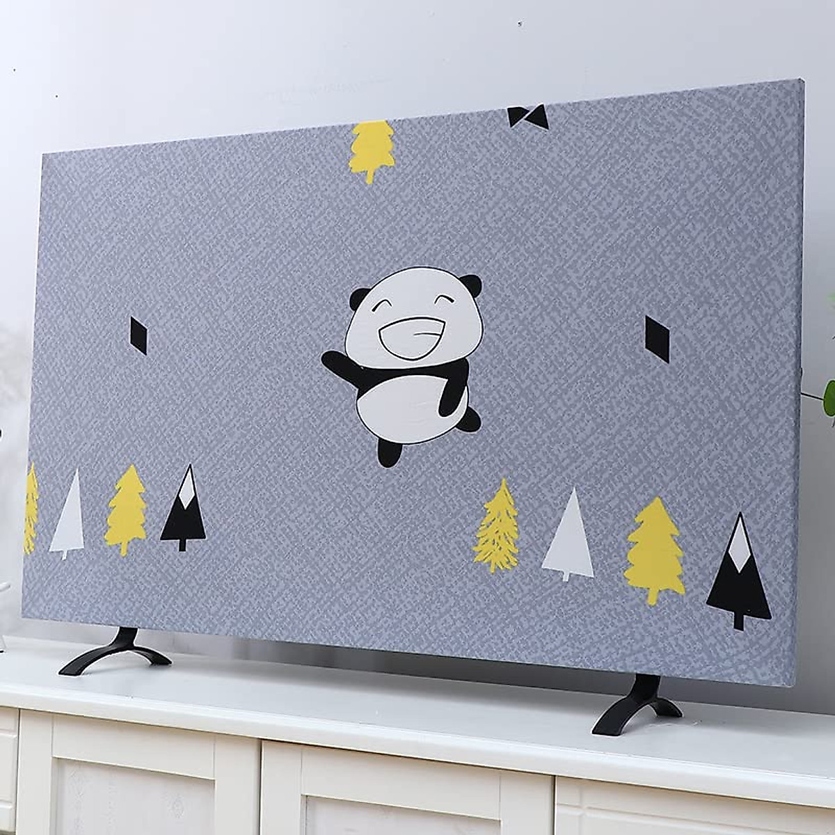 YIJIAFEIFEI Television Cover for Dustproof and Decorative Soft Polyester Fiber Tv Cover with Edge of Elastic Band LCD TV Display Dust Cover(Size:40 inches)