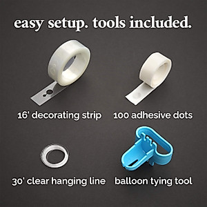 Lunar Bliss 16 ft Balloon Arch & Garland Kit | 102 Balloons, Rainbow | Birthday Party Decorations, Baby Shower (Rainbow)