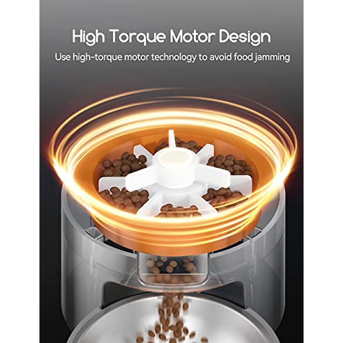 Automatic Cat Feeders, Meowant 4L/6L Cat Food Dispenser with Desiccant Bag, Timed Cat Feeder with Stainless-Steel Bowl & Twist Lock Lid, Up to 9 Portions 4 Meals Per Day,Dual Power Supply