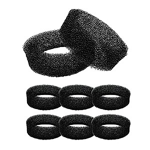 Tomxcute Cat Water Fountain Filters for 108oz/3.2L and 135oz/4.0L Adjustable Water Flow Pet Water Fountain，Ultra-Quiet Cat Water Fountain Dog Water Dispenser 8 Packs Filters & 8 Sponges Foam Filters