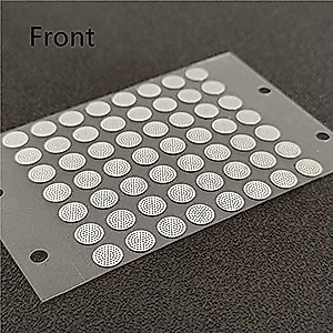 Earbuds Dust-Proof Steel Mesh with Glue Stainless in-Ear Earphones Replace Clean Net Filter dust Headphones Shell Steel mesh 3.7mm 4.5mm 4.8mm 5.0mm (Pack of 10pairs) (5.0mm)