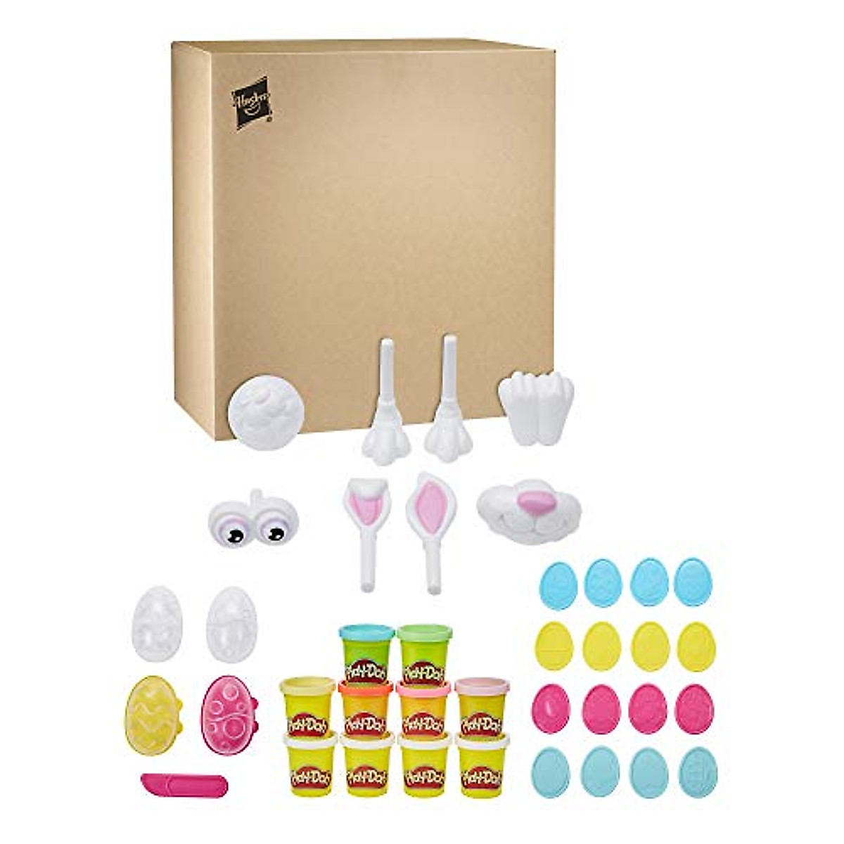 Play-Doh Easter Basket Toys 25-Piece Bundle; Make Your Own Easter Bunny Kit with Easter Eggs, Stampers, 10 Play-Doh 2-Ounce Cans (Amazon Exclusive)