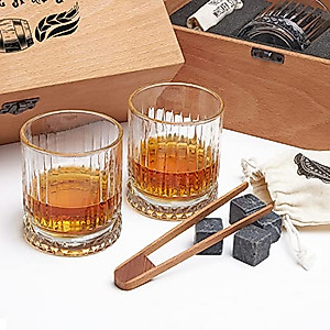 Impressive Gifts for Him - Whiskey Gift Set for My Amazing Man - Premium Quality Glass for Scotch Bourbon Drinkers - Bourbon Gifts for Men Birthday Gifts for Boyfriend. Best Anniversary for Husband.
