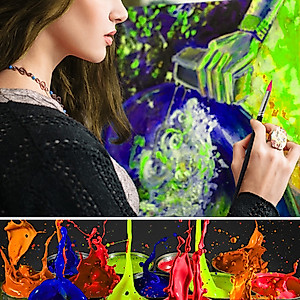 Sdanart Professional Silicone Rubber Tip Paint Pens Brushes，5pcs Silicone Paint Brush，Silicon Color Shapers Brushes，Rubber Paint Brush，Silicone Artist Brushes，Flexible Clay Sculpture Tools （Size 8）