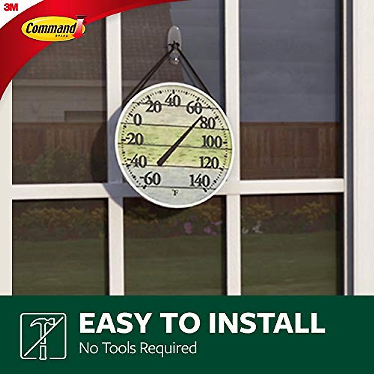 Command Medium Wall Hooks, Damage Free Hanging Wall Hooks with Adhesive Strips, No Tools Wall Hooks for Hanging Decorations in Living Spaces, 5 Clear Wall Hooks and 6 Command Strips