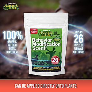 Nature's Defense Behavior Modification Scent (44 oz) - Animal Repellent Granular for Outdoor Use | Animal Repellent for Yard | Natural Yard and Outdoor Protection | Covers Up to 7,000 sq. ft.