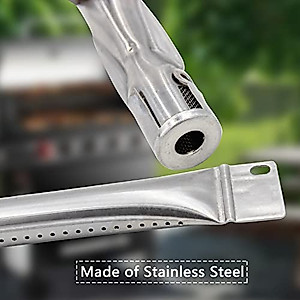 Hongso 15 7/8 inch Grill Pipe Burners Replacement for Stok SGP4032N, SGP4130N, SGP4330, SGP4330SB, Stok Quattro 4 Burner Grills, Stainless Steel, 4-Pack, SBD331