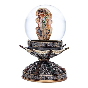 Nemesis Now Officially Licensed Harry Potter Wand Snow Globe, Silver, 16.5cm