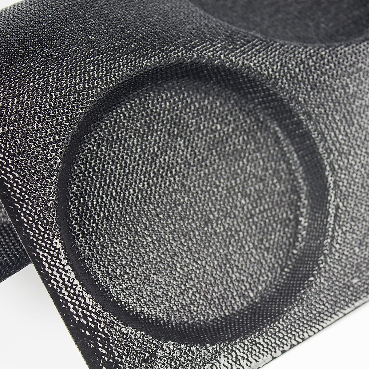 KBTBAK Black Perforated Silicone Hamburger Bun Pan, Non-Stick Baking Pan for Making Buns