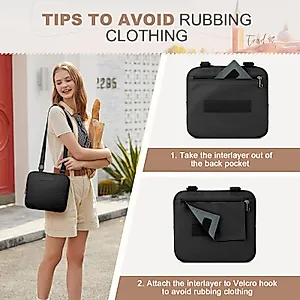 Maelstrom Travel Backpack for Women Men,25L Laptop Backpack Fits 17-Inch Laptop,Waterproof Carry On Backpack for Airplanes with Detachable Crossbody Bag&Shoe Compartment,Black, Medium