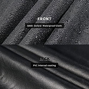 Andacar Caravan Hitch Cover, Waterproof Trailer Jack Cover Universal Trailer Hitch Covers Rain Snow Dust-Proof Hitch Ball Cover-36x24x6 inch.