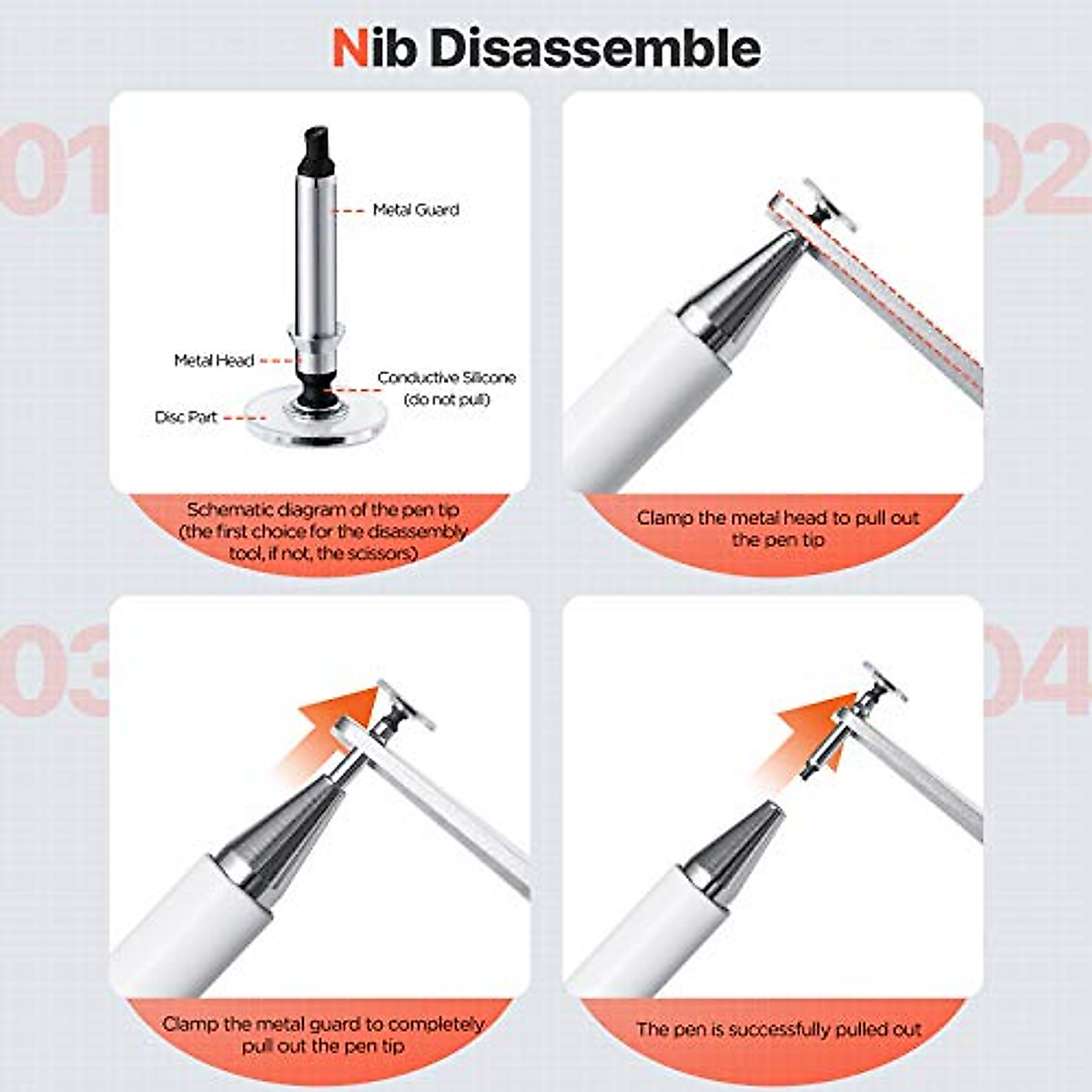 ORIbox Stylus Pens for Touch Screens,Stylus Pen for iPad,iPad Pro,iPad Air,iPhone,Android,Tablet,Samsung,HTC,Fire Tablet,Stylus Pencil,All Capacitive Touch Screen Device