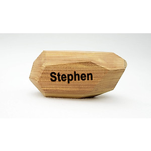 Tumi Ishi 17 Piece Wood Rock Set - Mixed Wood Species - Balancing Blocks - Natural Wood Toy - Organic Jojoba oil and Beeswax Finish - Handmade Wooden Toys - Sensory Toy - USA Made - Personalizable