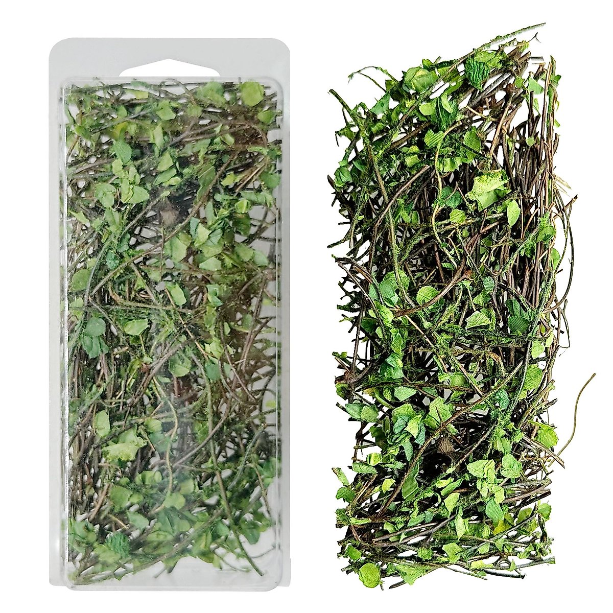 Woohome Model Scenery Leaf, 1 PCS Realistic Miniature Leaves Simulation Leaves with Tweezers for Train Landscape Railway Artificial Grass Modeling