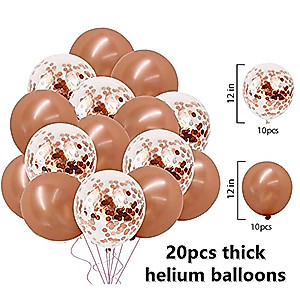 Retirement Party Decorations for Women Black Rose Gold Happy Retirement Banner and Swirls with Rose Gold Confetti Balloons Kit for Female Retirement Decor